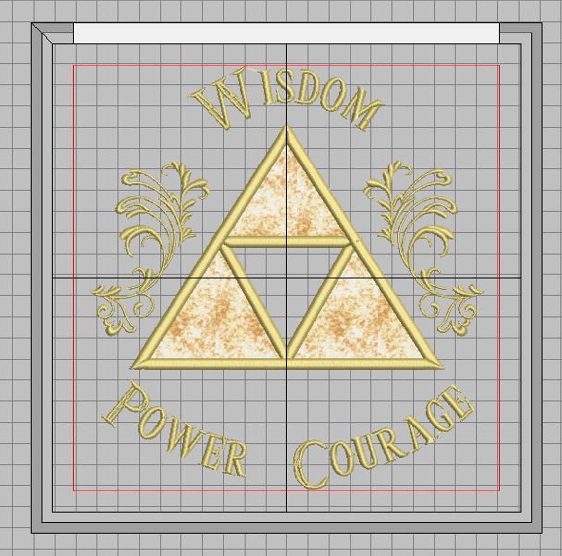 Zelda Machine Embroidery Applique Design Embellished - Etsy