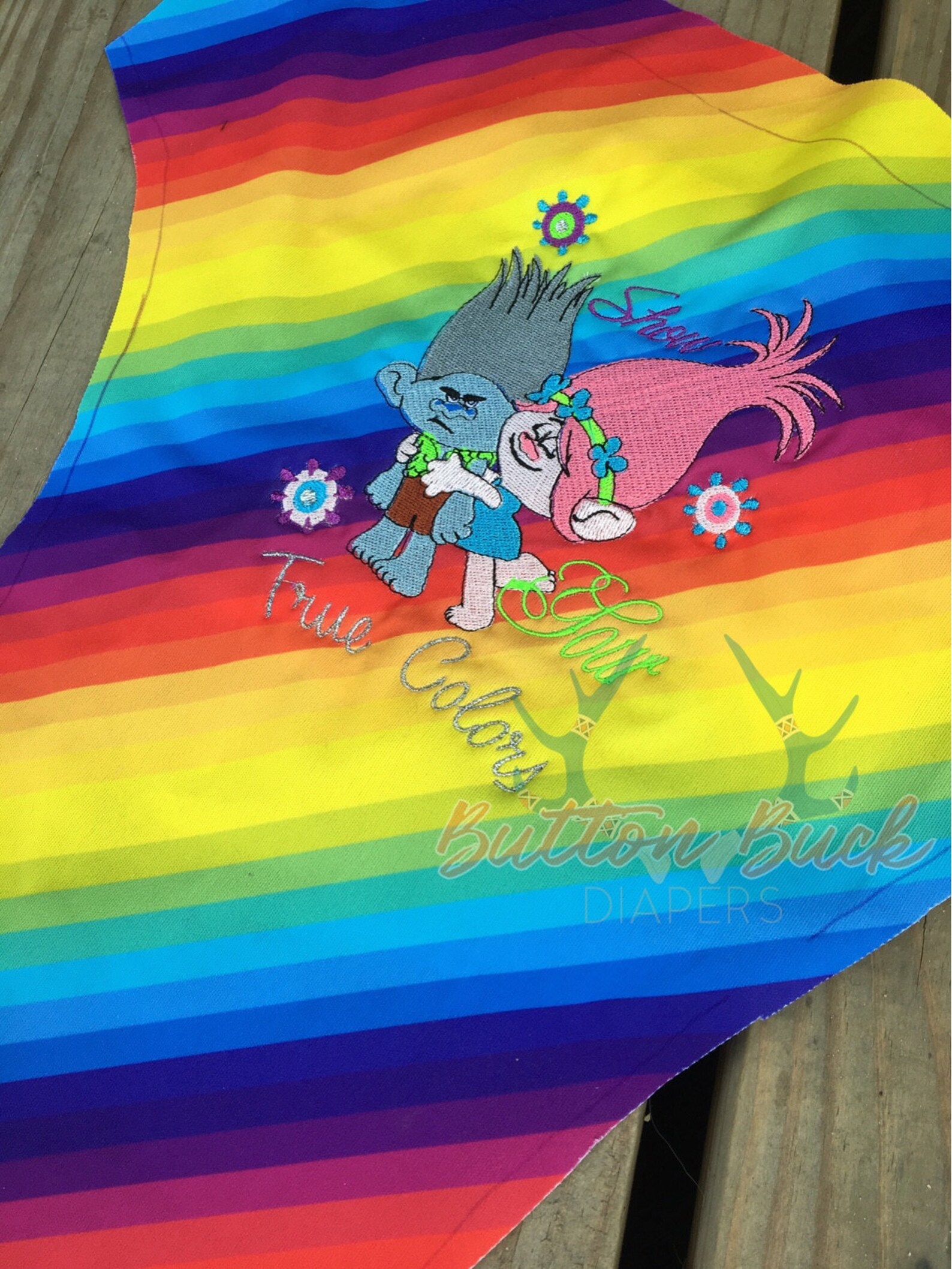 Trolls Machine Embroidery Design True Colors 5x7 | Etsy