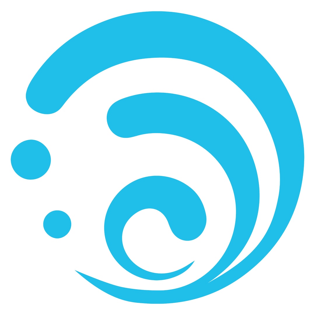 SVG File Genshin Inspired Hydro Symbol - Etsy