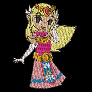 Zelda Machine Embroidery Design - Toon Zelda 4x4 - Etsy