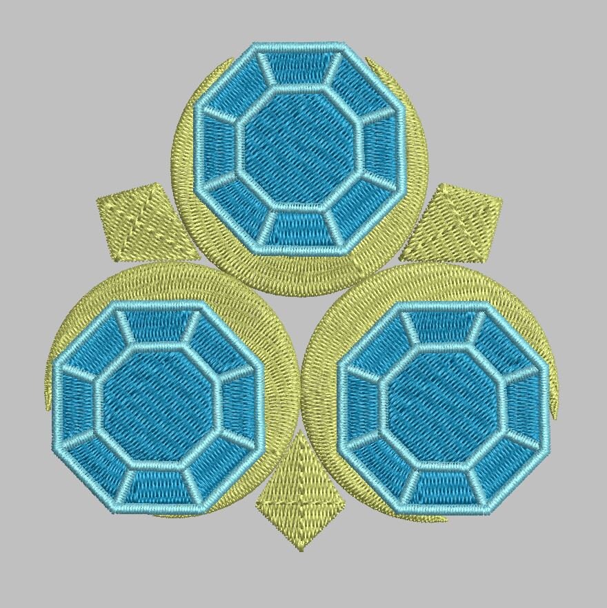 Zelda Machine Embroidery Design Ocarina Zora Saphire 4x4 | Etsy