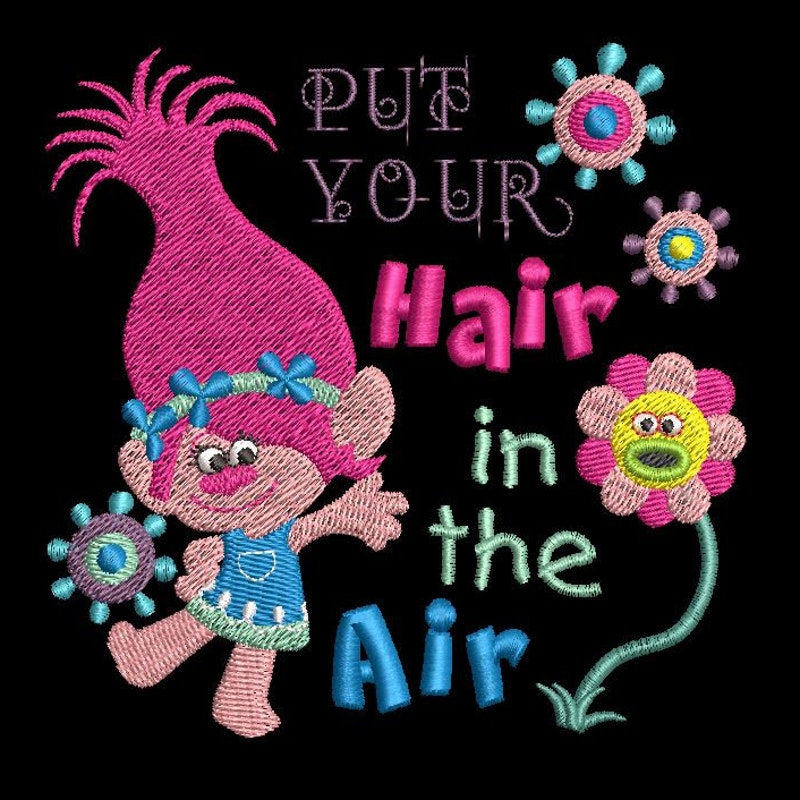 Trolls Embroidery Design - Etsy