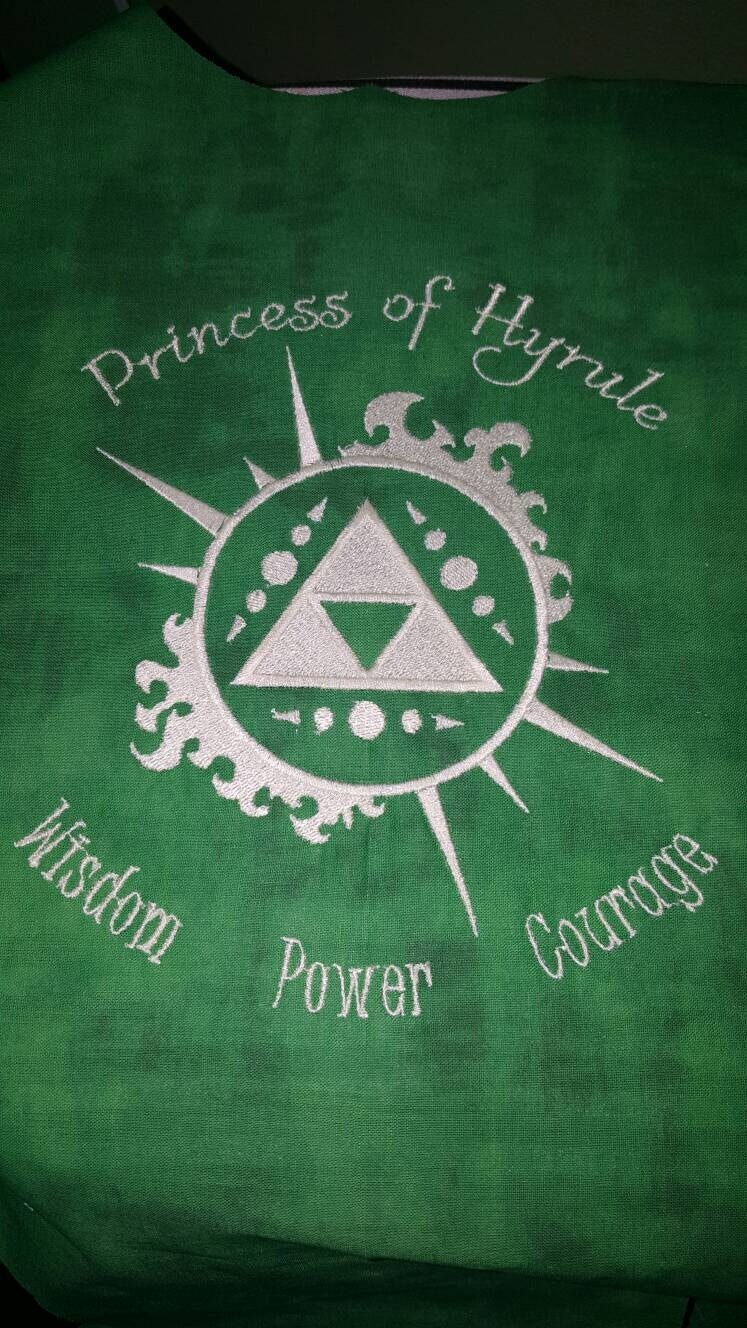 Zelda Machine Embroidery Design - Embellished Triforce 8x8 - Etsy