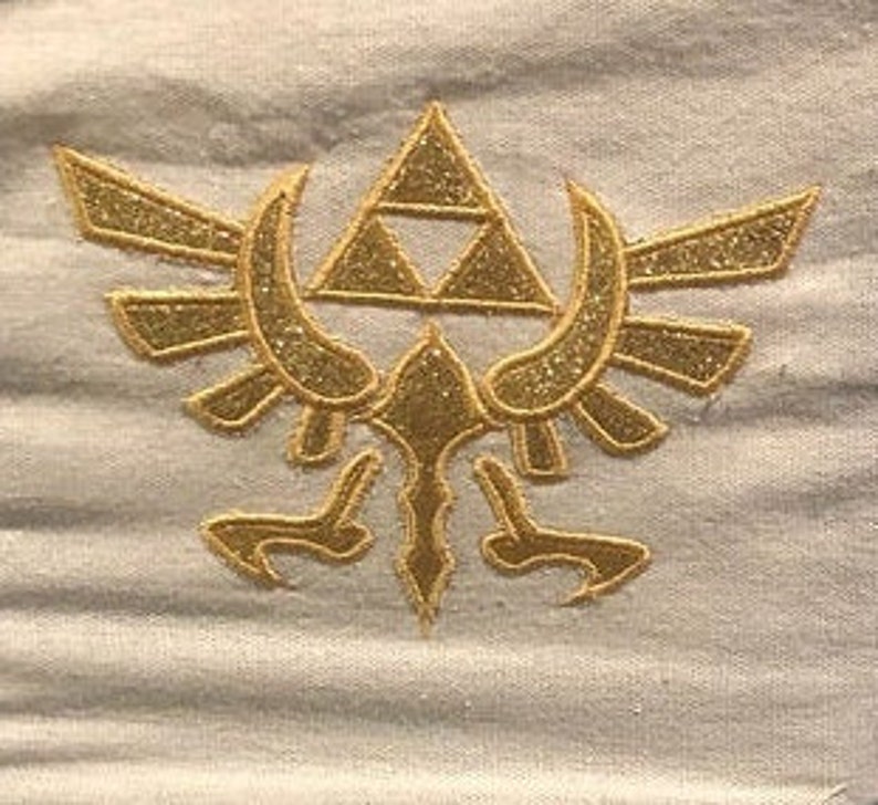 Zelda Machine Embroidery Applique Design - Royal Crest 5x7 - Etsy