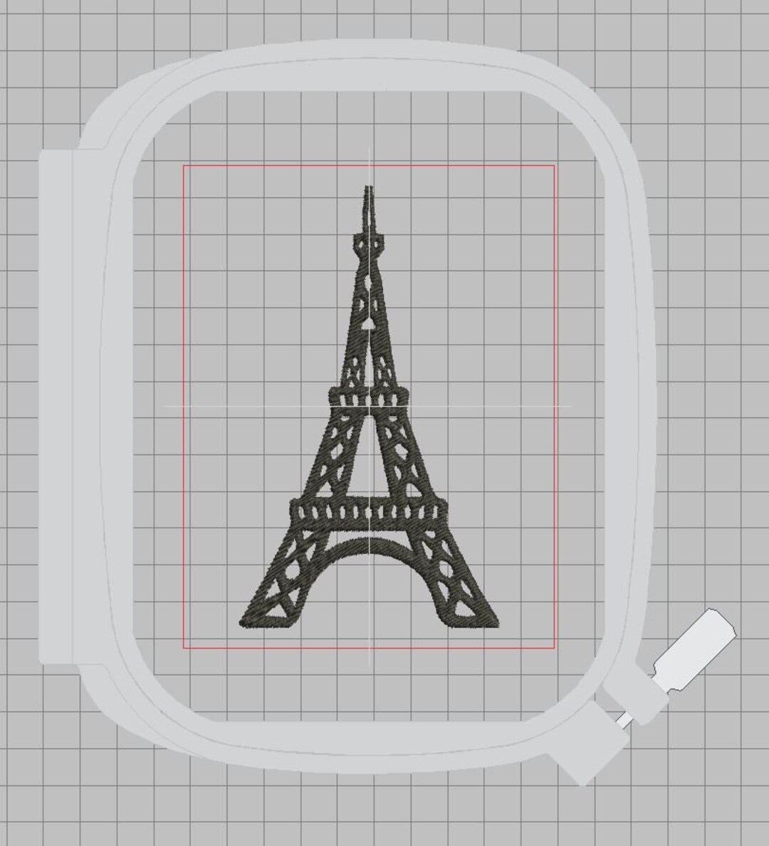 Paris Machine Embroidery Design - Eiffel Tower 3x5 - Etsy