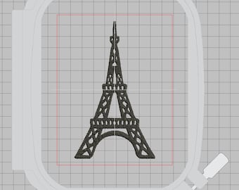 Machine Embroidery Design Eiffel Tower Design Paris Digitized City PES ...
