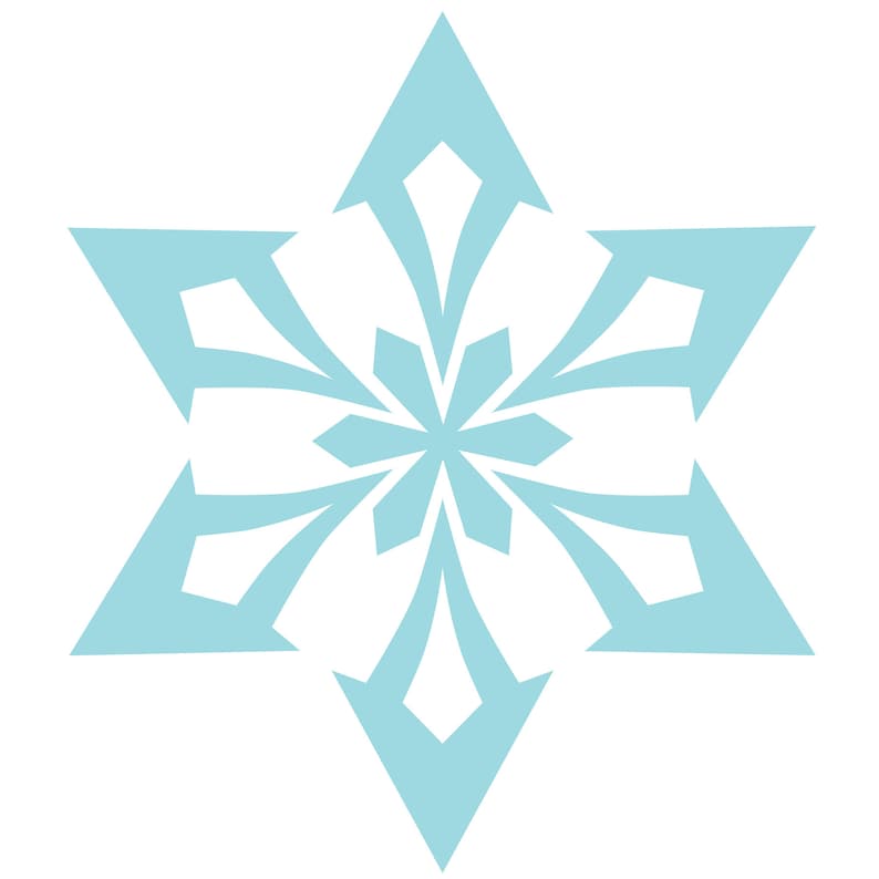 SVG File Genshin Inspired Cryo Symbol - Etsy