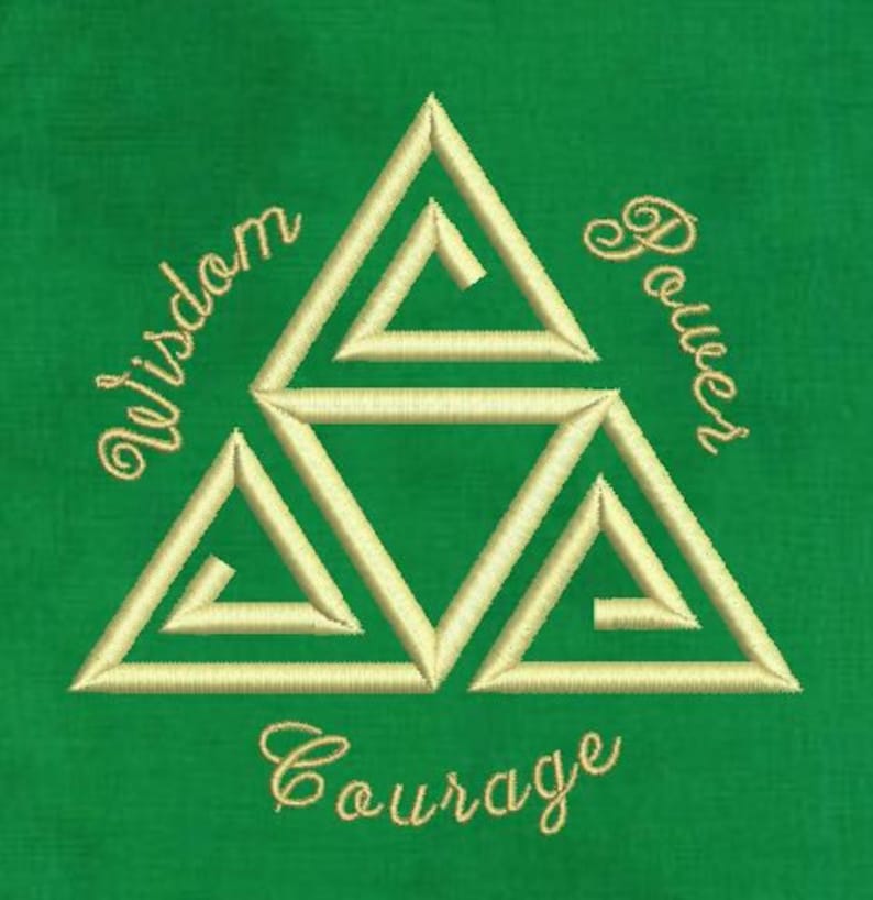 Zelda Machine Embroidery Design - Celtic Triforce 4x4 - Etsy