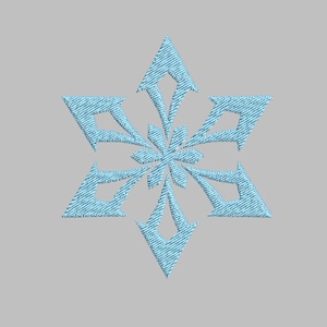 Genshin Machine Embroidery Design - Cryo Symbol 2x2 - Etsy