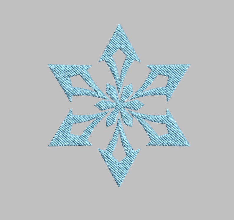 Genshin Machine Embroidery Design Cryo Symbol 4x4 - Etsy