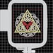 Zelda Machine Embroidery Design - Celtic Triforce 4x4 - Etsy