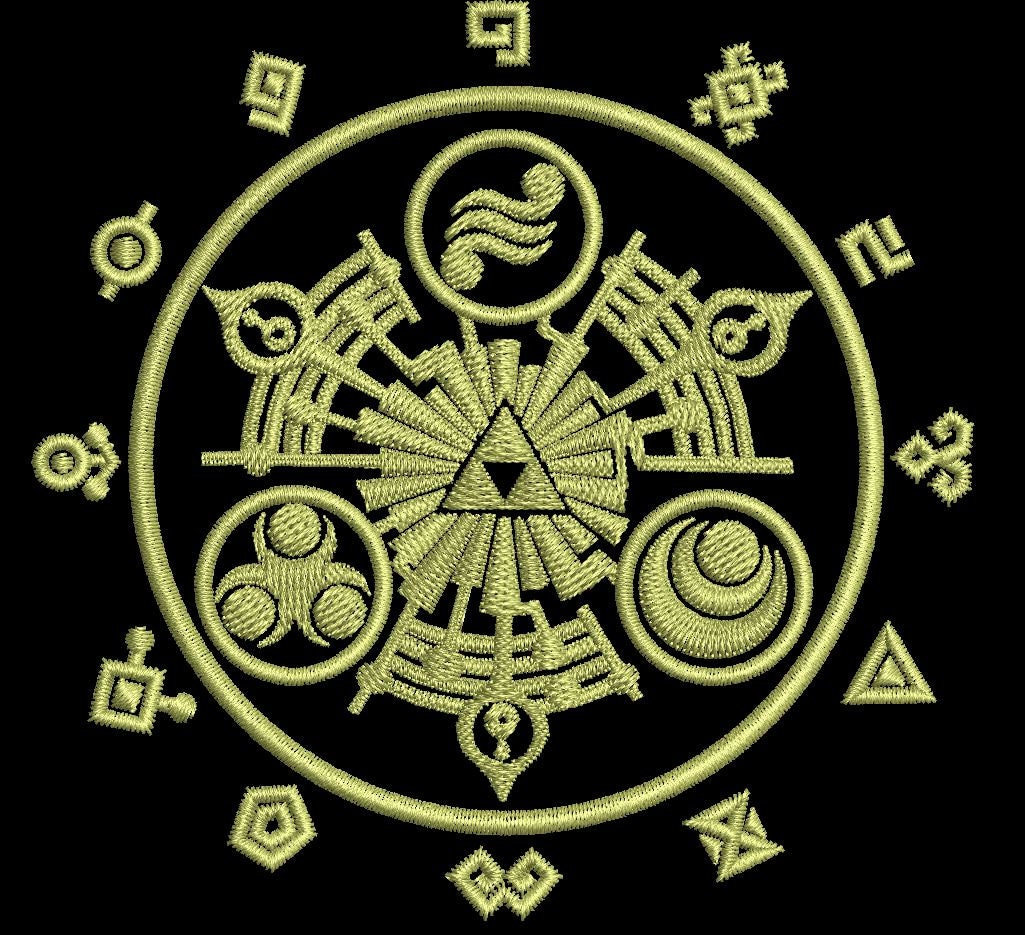 Zelda Machine Embroidery Design - Gate of Time 4x4 - Etsy