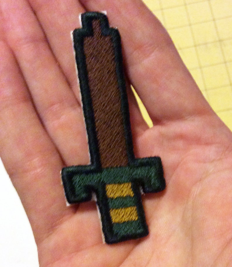 Zelda Machine Embroidery Design Retro 8 Bit Sword 4x4 | Etsy