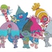 Trolls Machine Embroidery Design - Group 5x7 - Etsy
