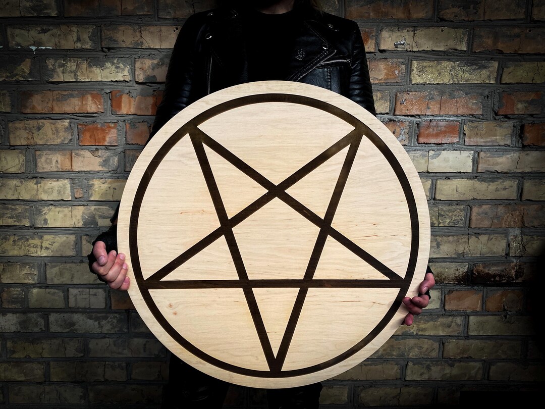 Pentagram - Wooden Altar Pentacle, Natural - Etsy Australia