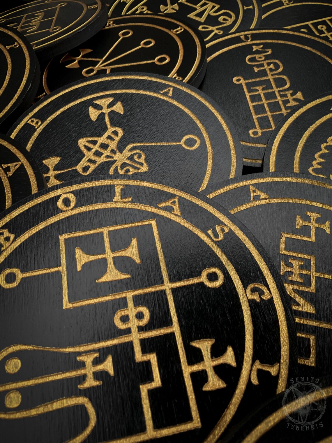 All 72 Goetia Demons Wooden Altar Pentacles - Etsy