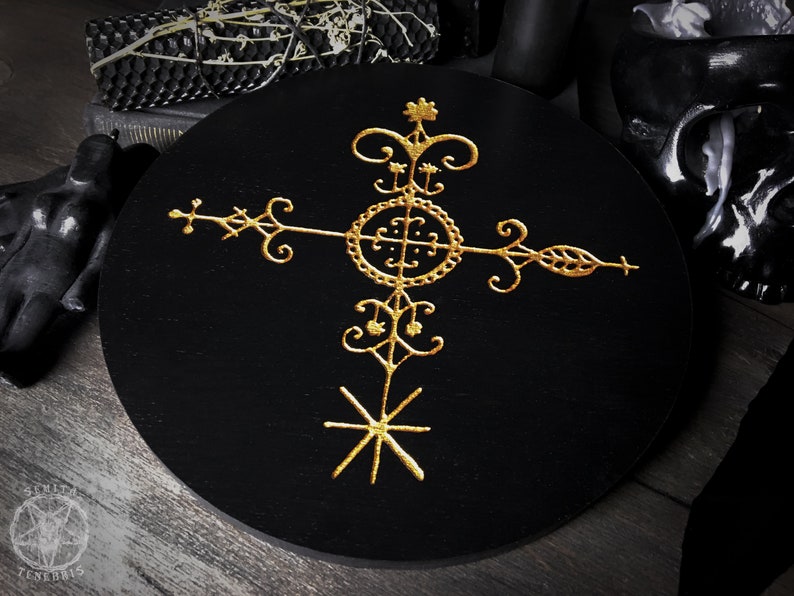 Loa Simbi Veve Wooden Vodou Altar Pentacle - Etsy