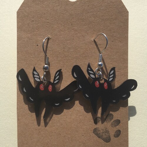 Mothman Earrings | Etsy