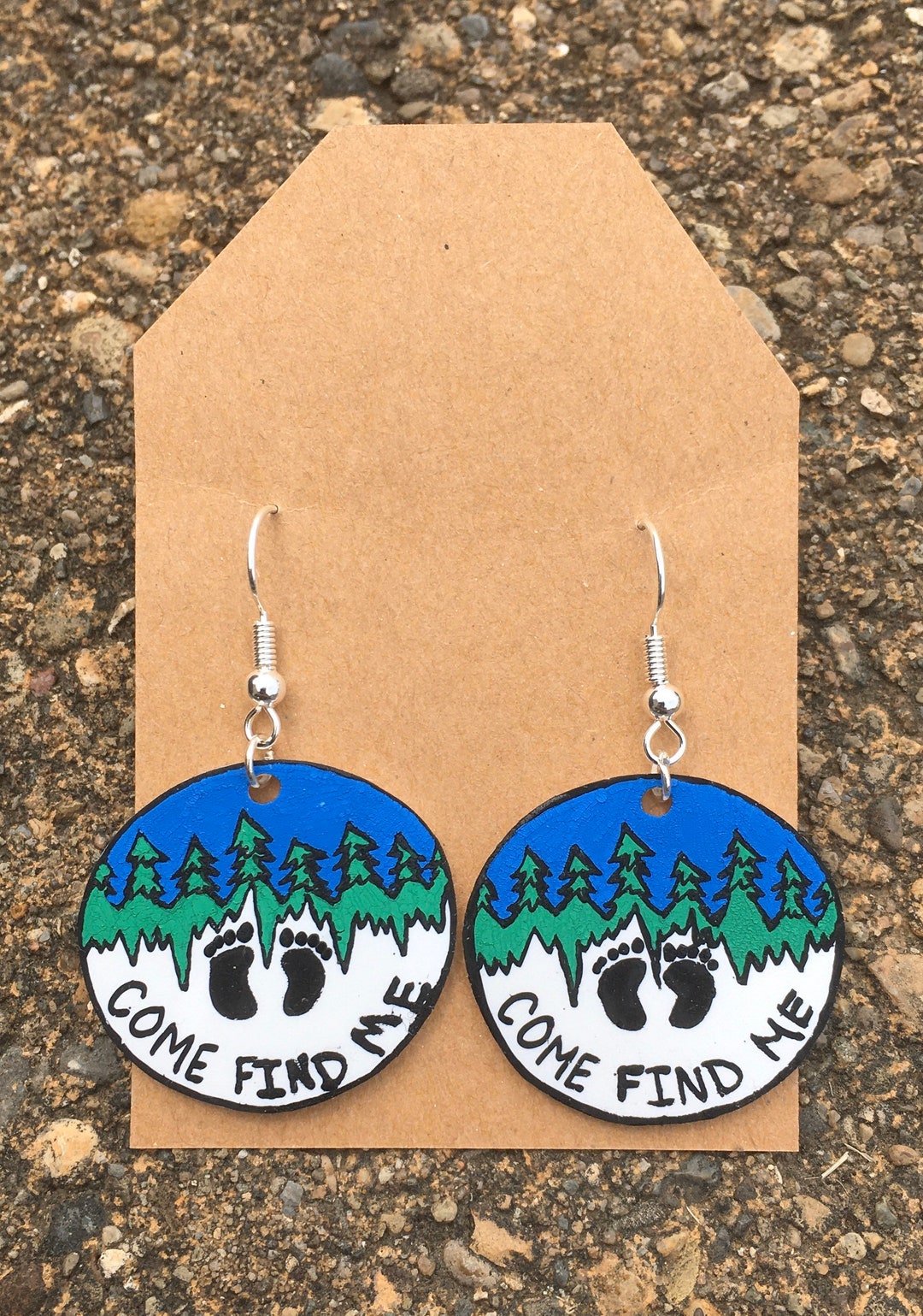 Bigfoot Earrings - Etsy