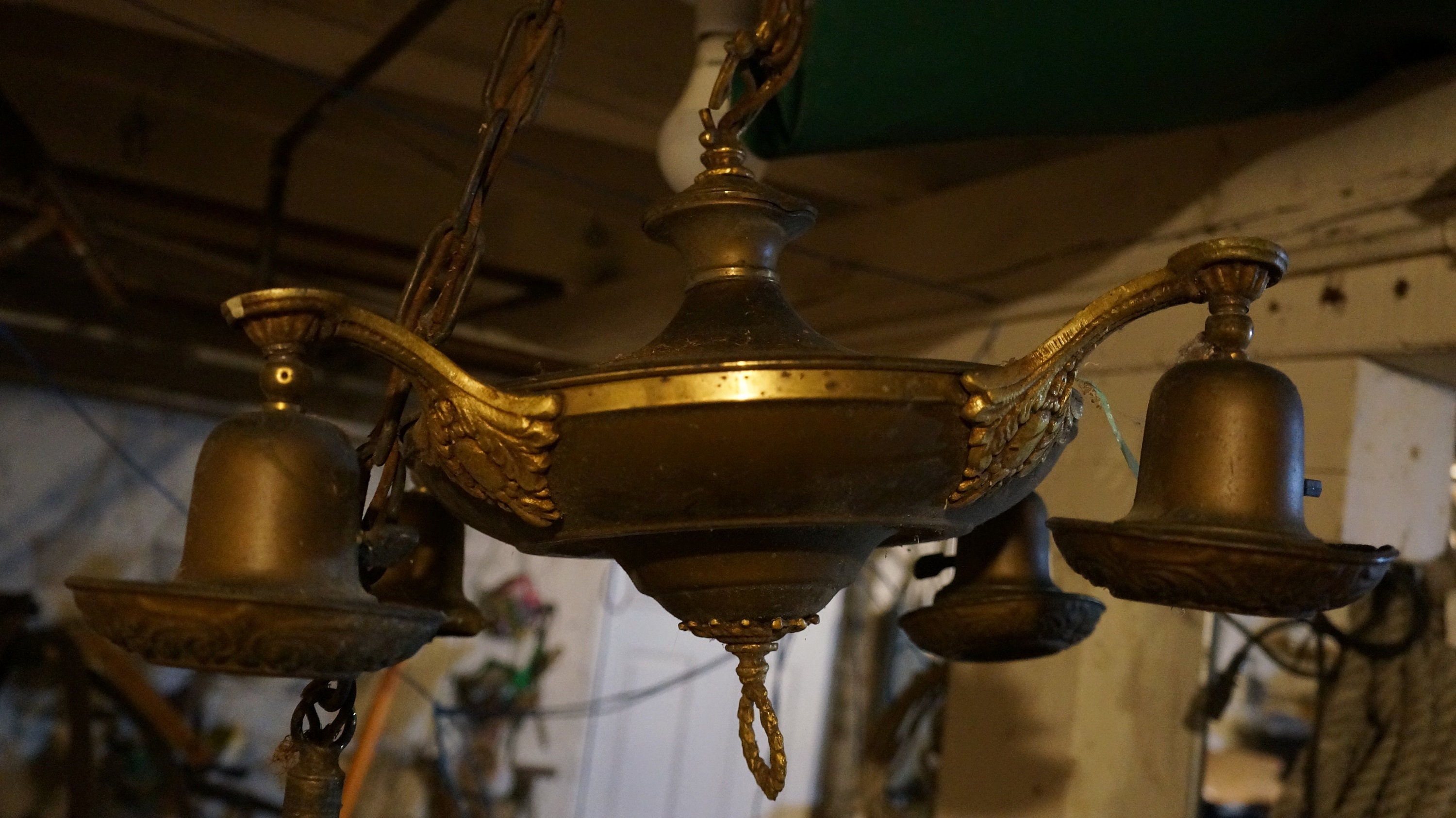 Vintage 1920s Ceiling Light Fixture, - Etsy