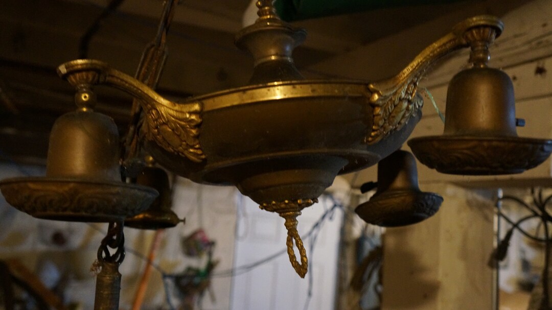 Vintage 1920s Ceiling Light Fixture, - Etsy