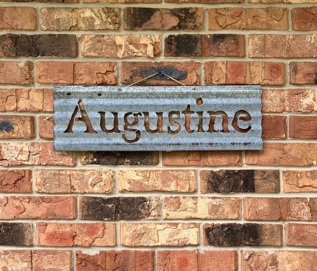 Personalized Reclaimed Tin Worded Signs - Etsy