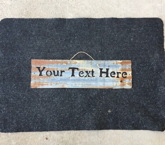 Personalized Reclaimed Tin Worded Signs - Etsy
