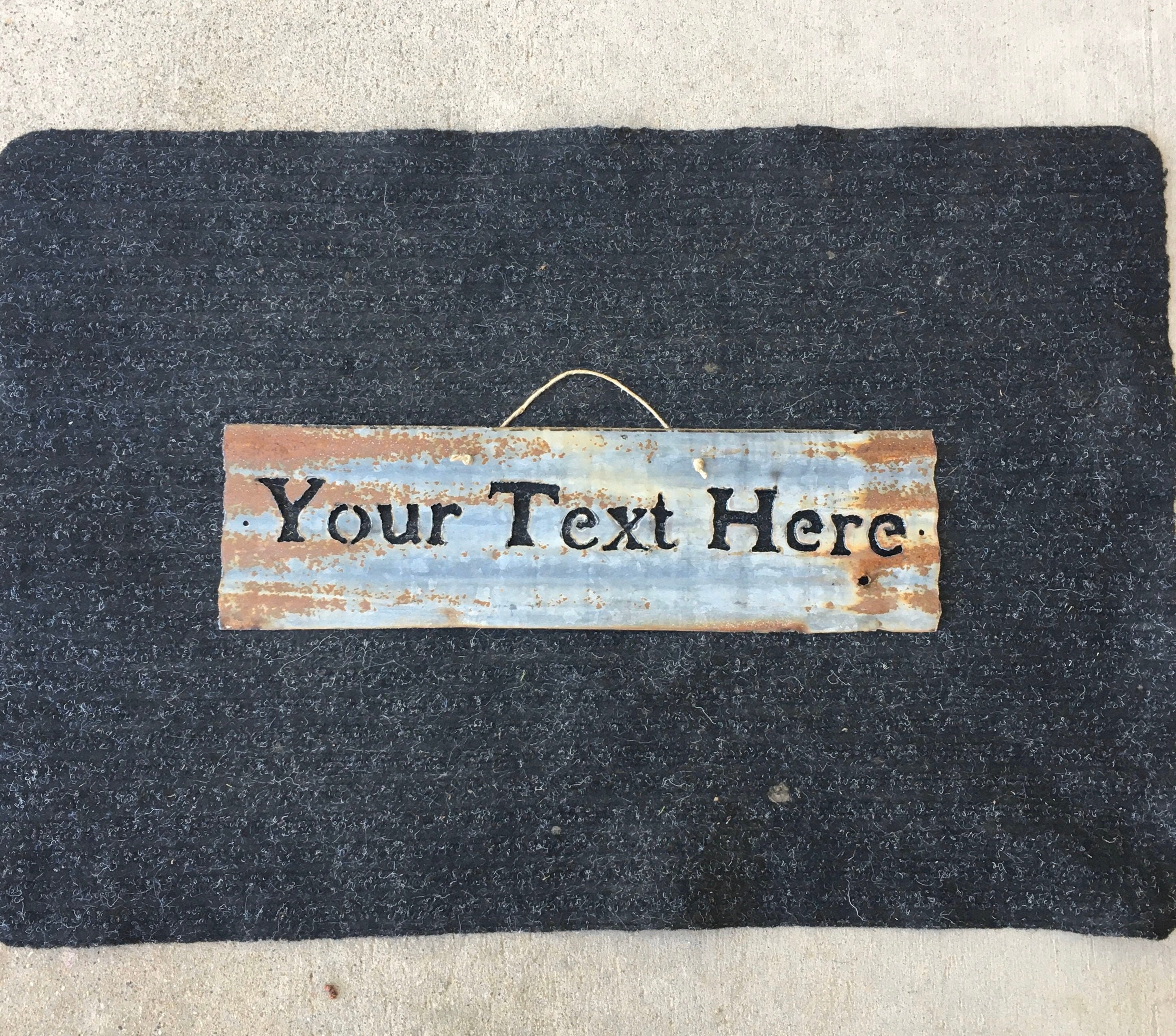 Personalized Reclaimed Tin Worded Signs - Etsy