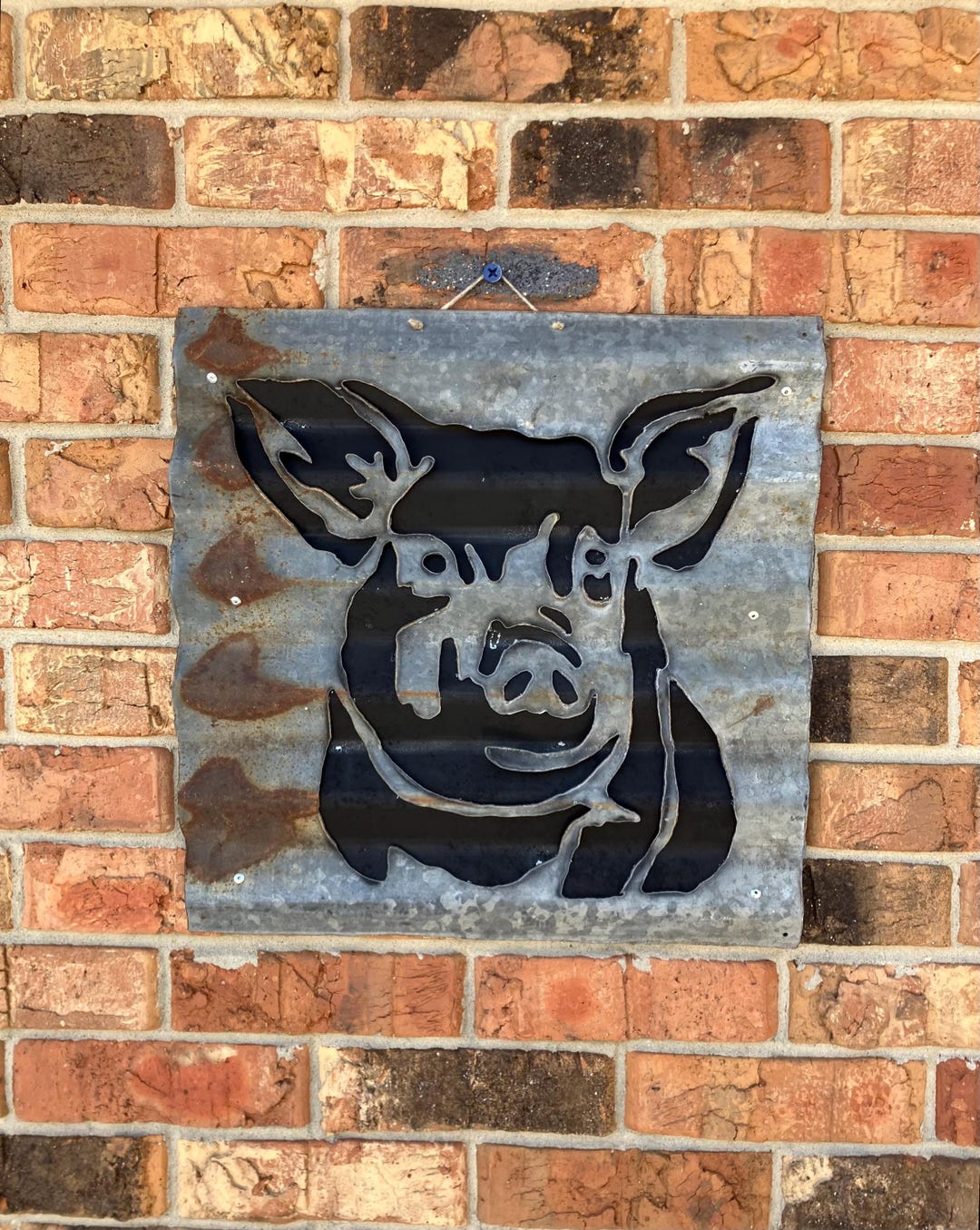 PIG Reclaimed Tin Sign - Etsy