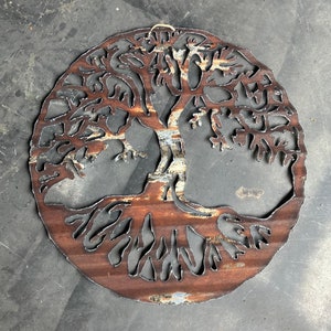 TREE OF LIFE Reclaimed Tin Sign - Etsy