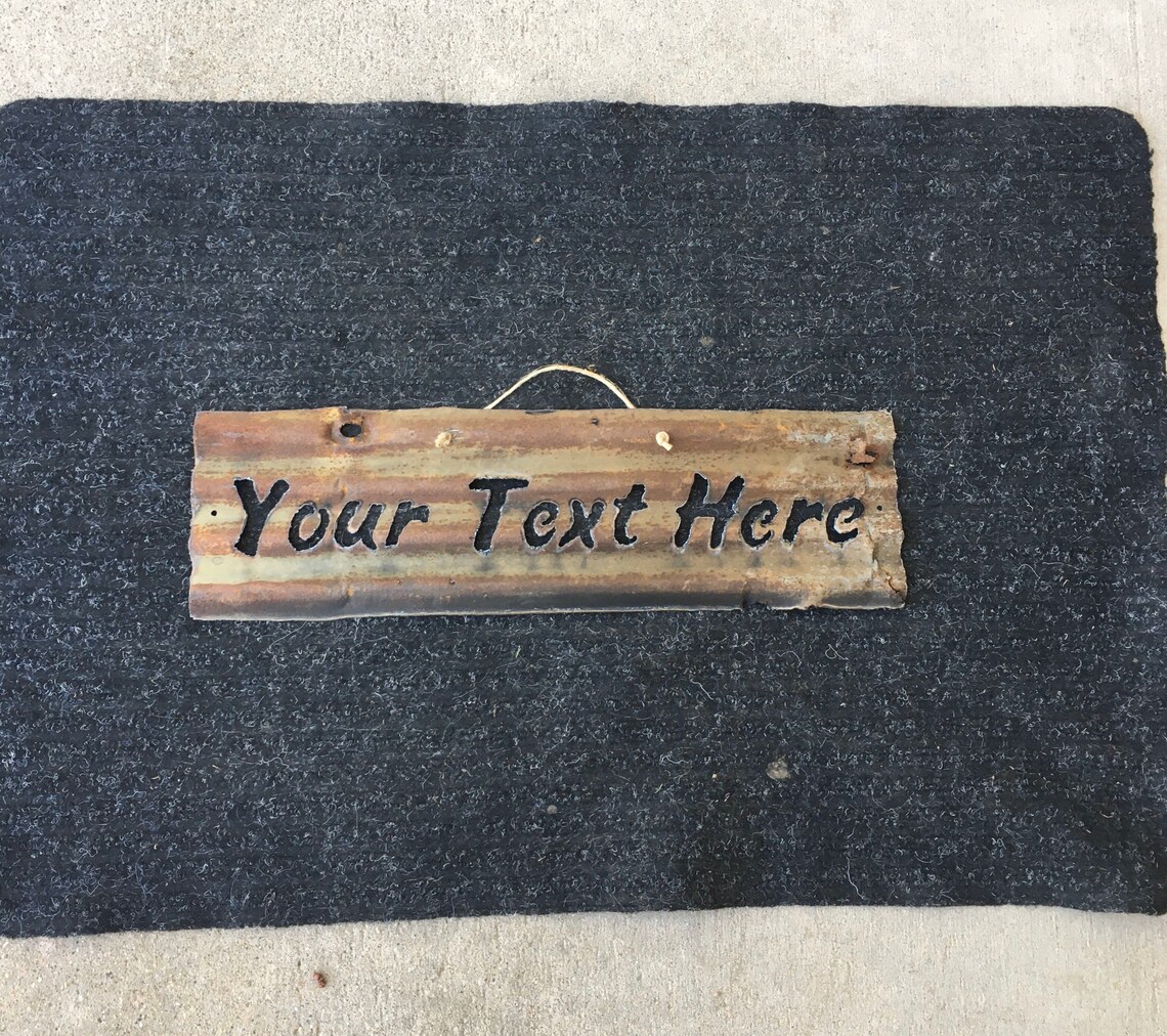 Personalized Reclaimed Tin Worded Signs - Etsy