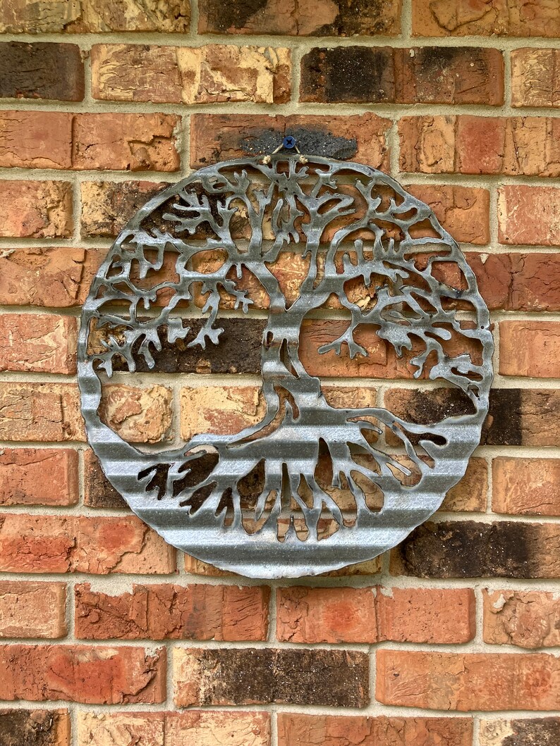 TREE OF LIFE Reclaimed Tin Sign - Etsy