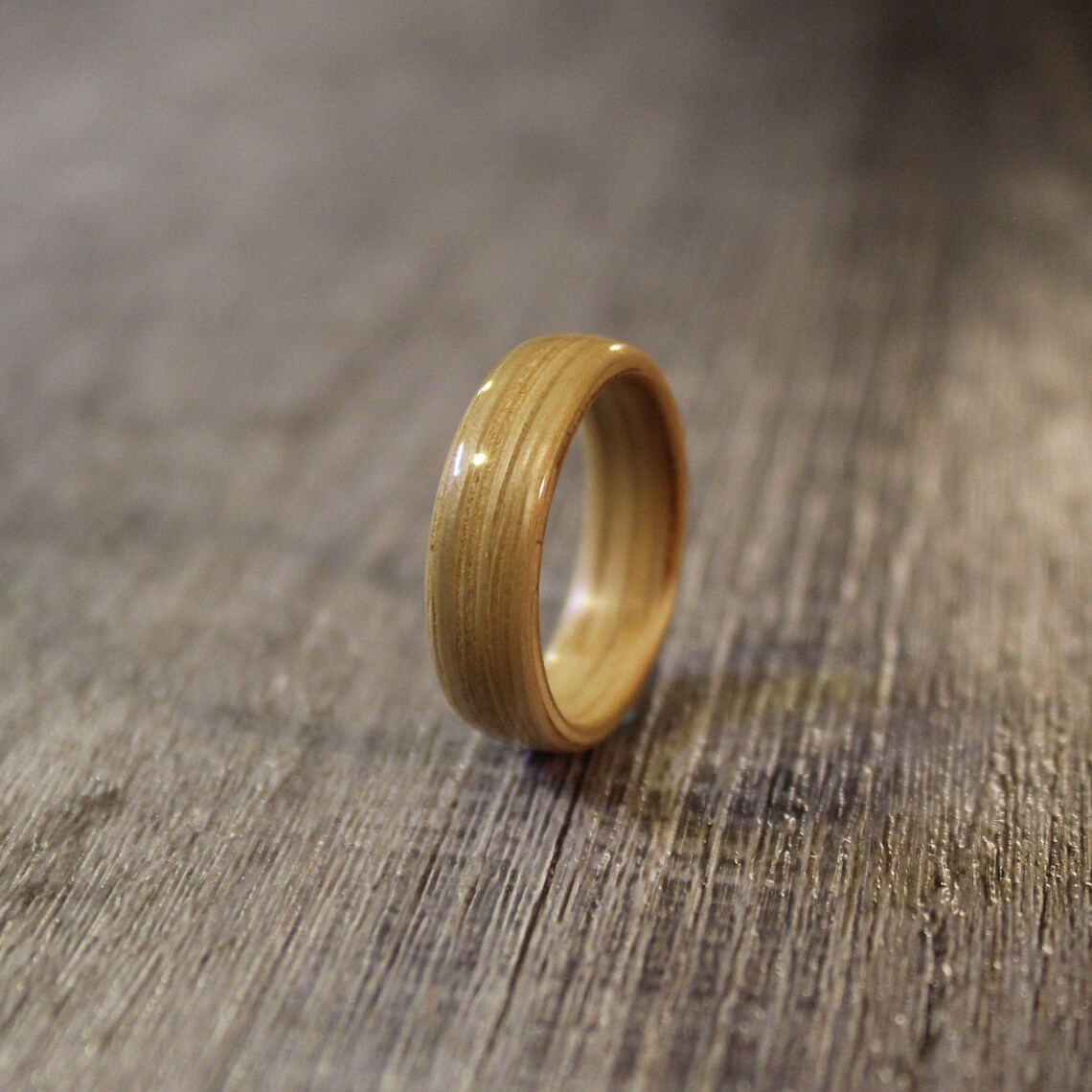 White Oak Wooden Ring White Oak Bentwood Ring Handcrafted | Etsy