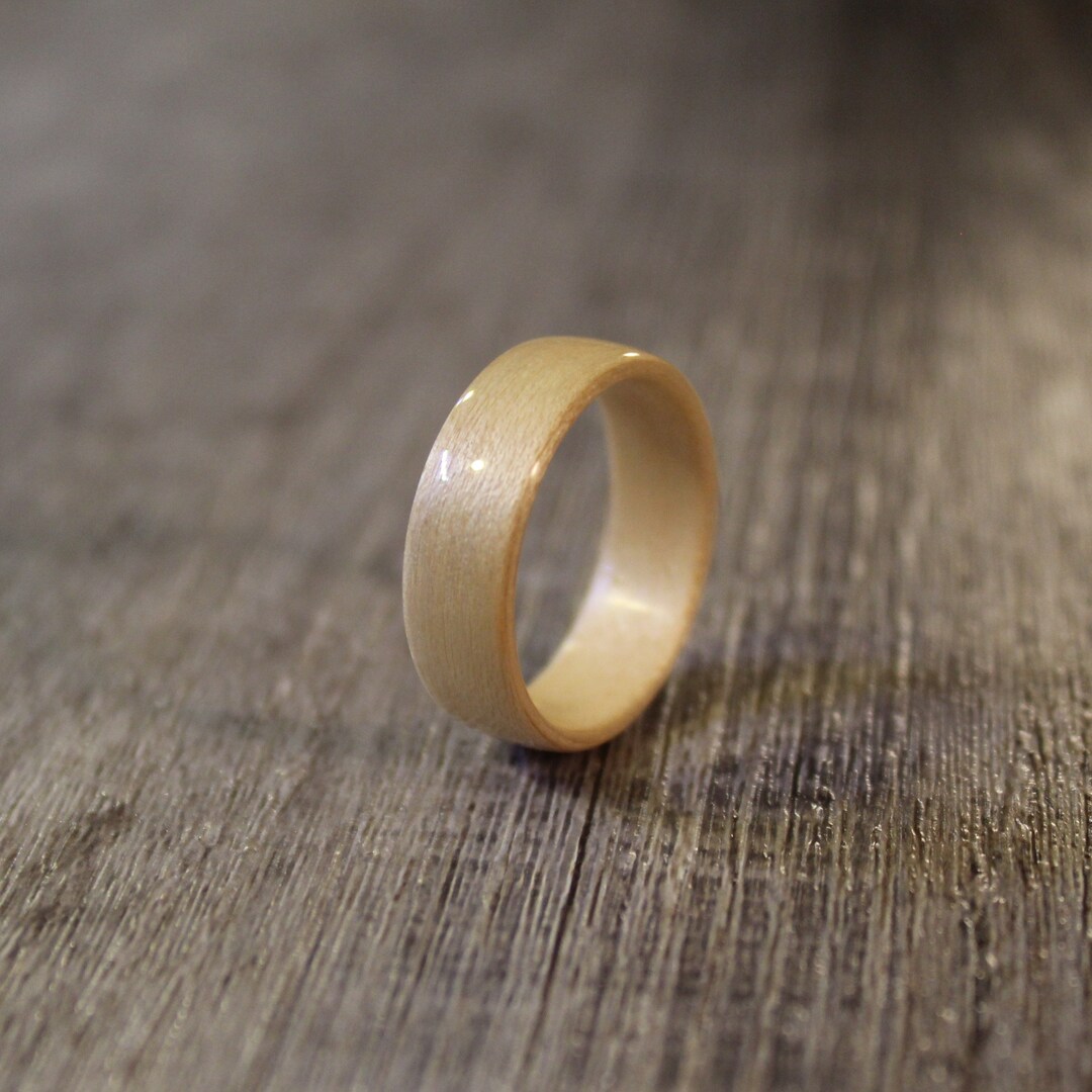 Maple Wooden Ring Maple Bentwood Ring Handcrafted Wood Ring - Etsy