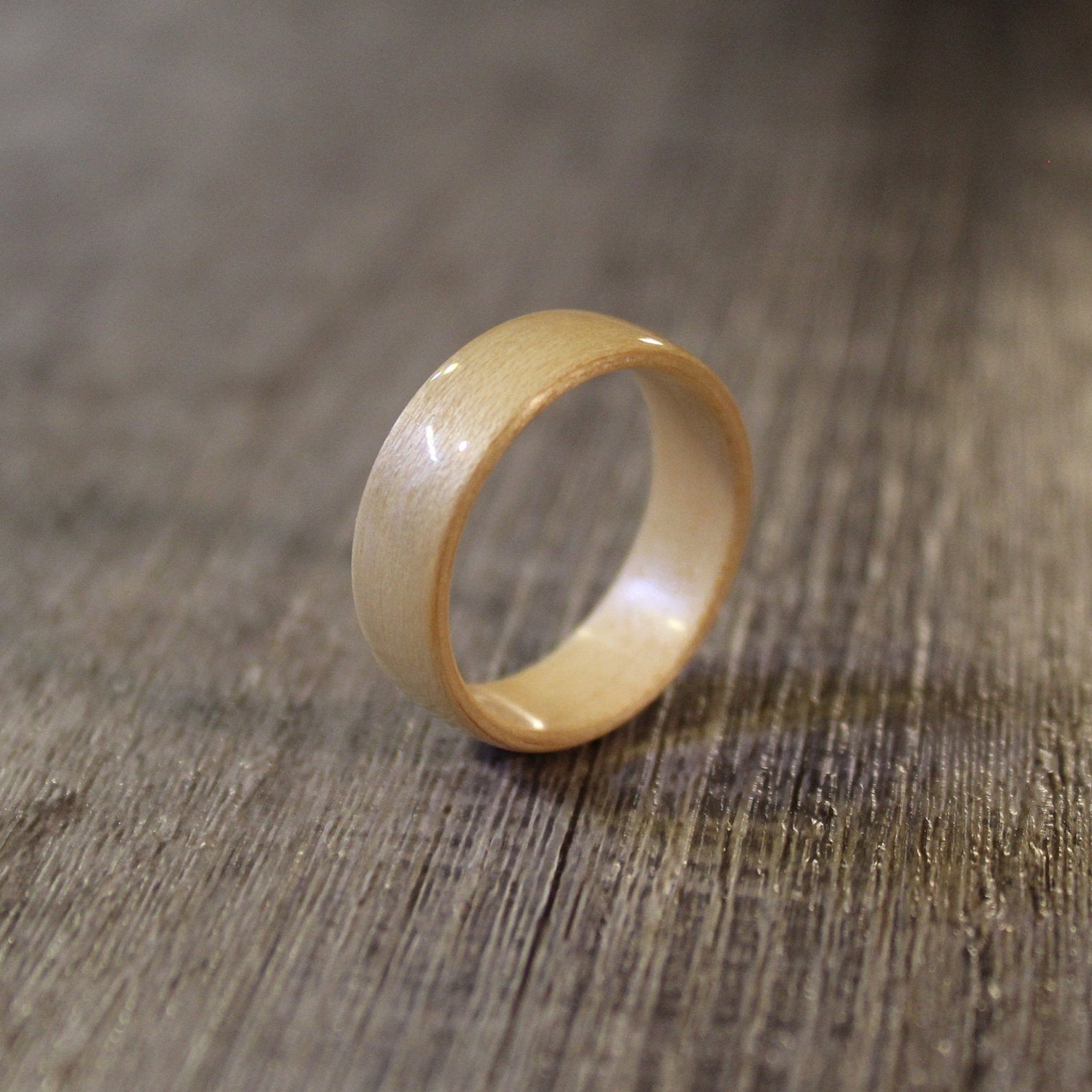 Maple Wooden Ring Maple Bentwood Ring Handcrafted Wood Ring - Etsy