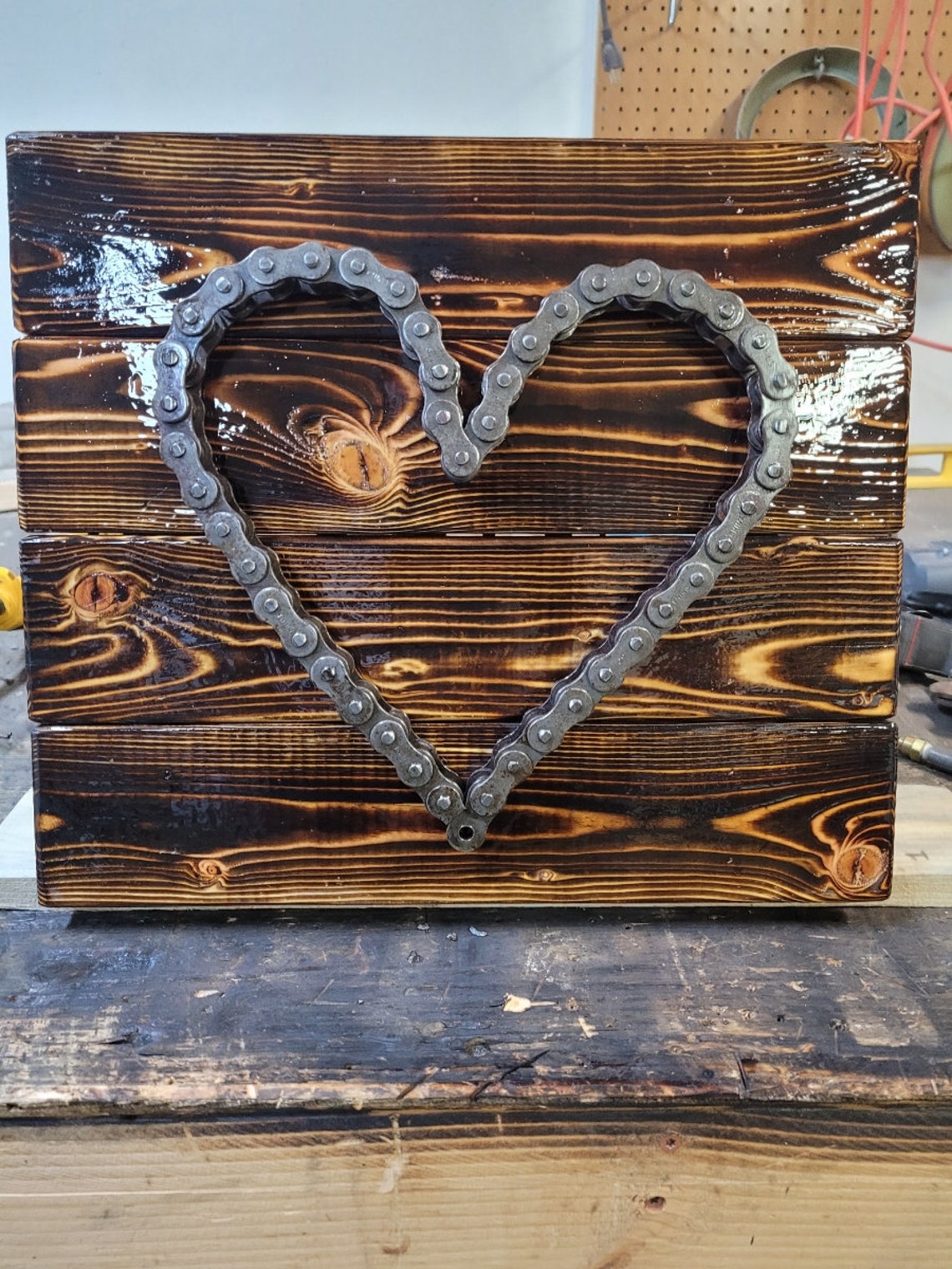 Heavy Metal Standing and Wood Frame Customized Hearts - Etsy