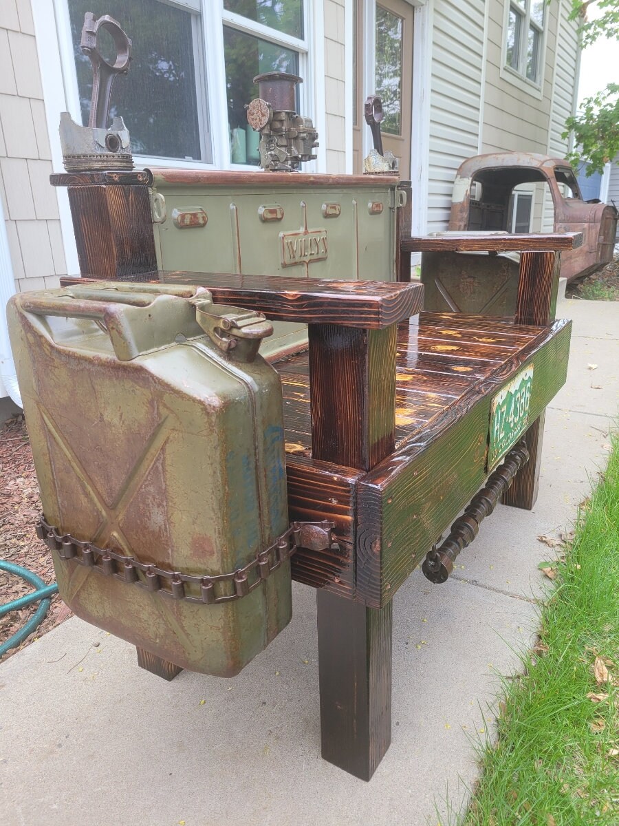 Vintage Willy's Jeep Tailgate Bench - Etsy
