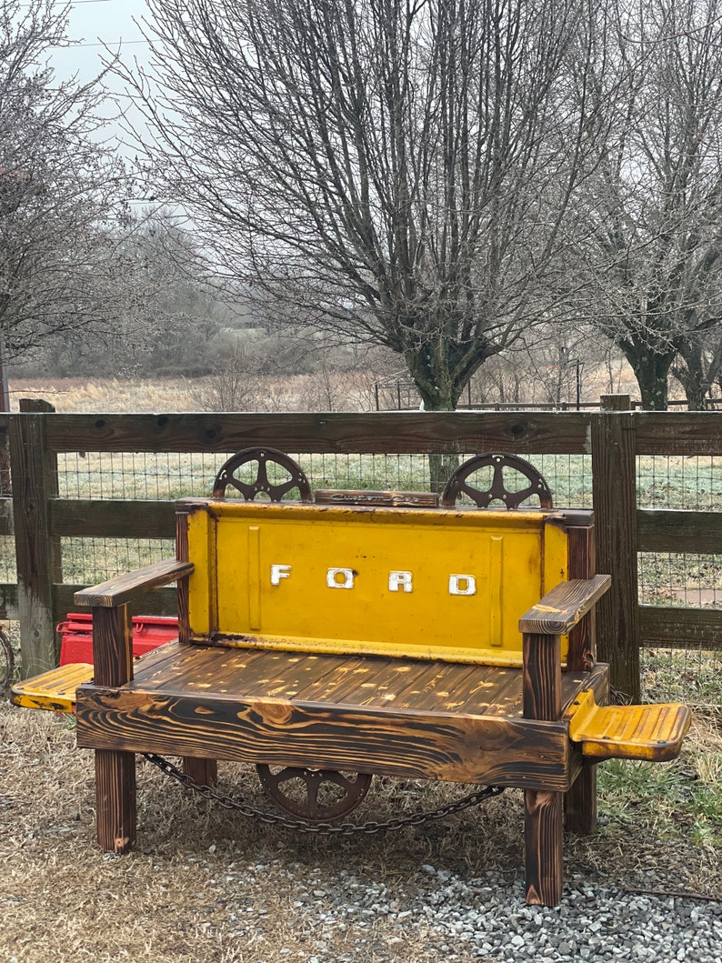 1953-72 Yellow Ford Tailgate Bench W/stepside Trays - Etsy