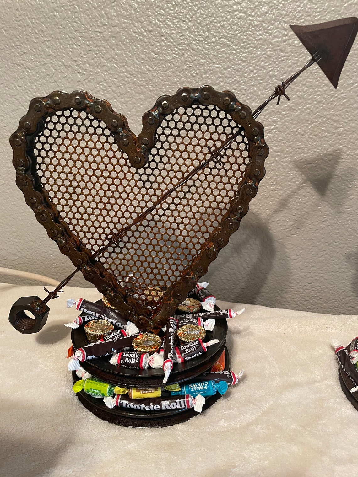 Heavy Metal Standing and Wood Frame Customized Hearts - Etsy