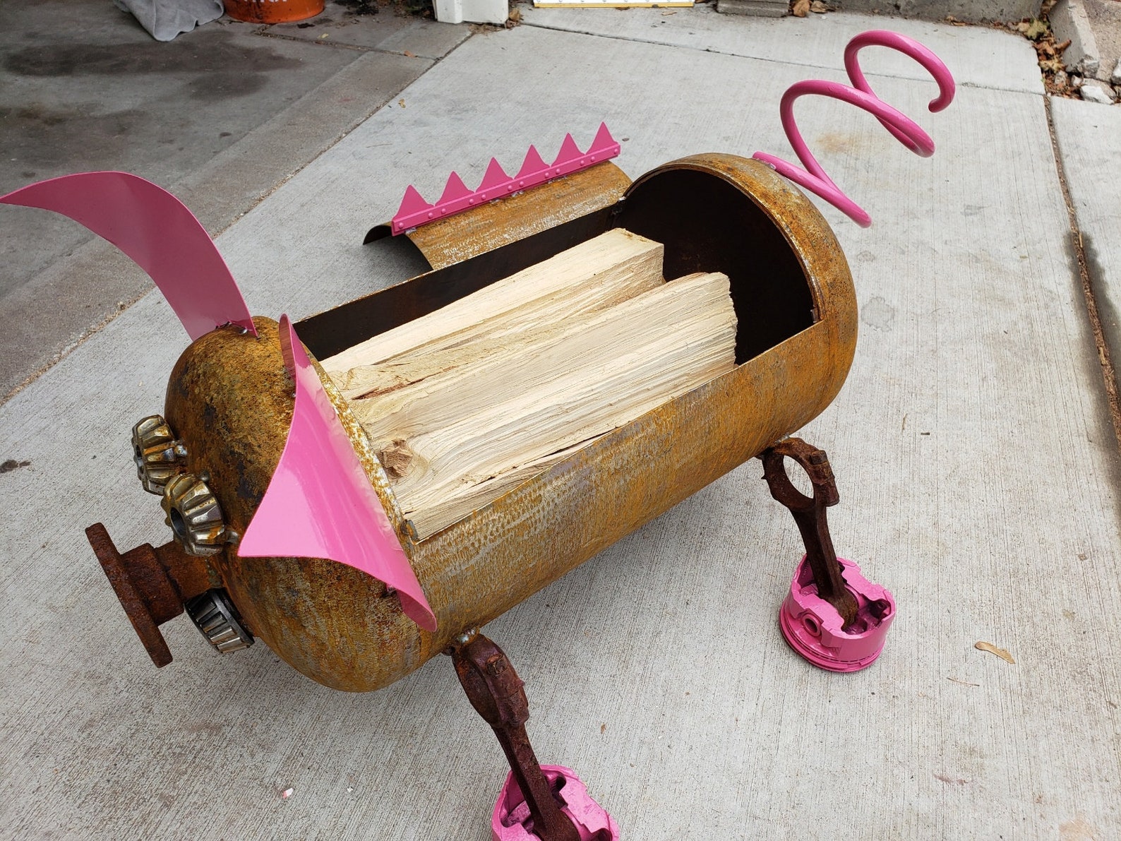 Rustic Fire Pig Fire Pit - Etsy