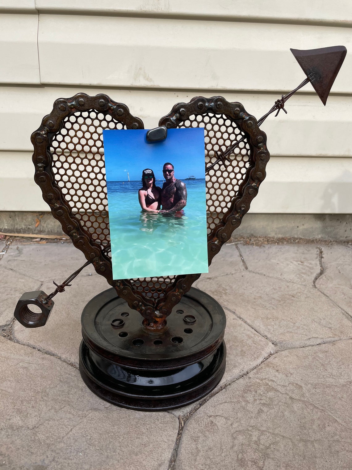 Heavy Metal Standing and Wood Frame Customized Hearts - Etsy