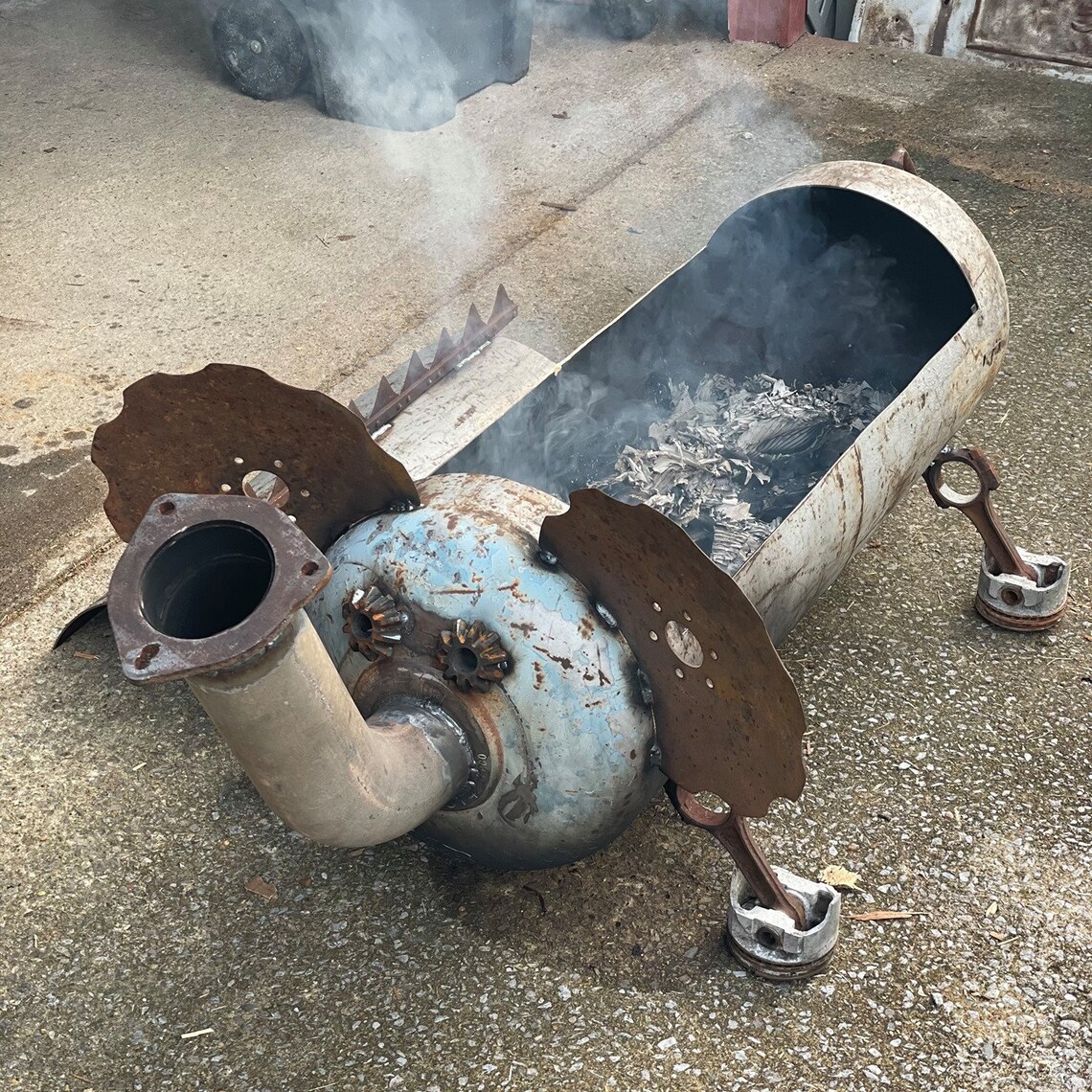 Fire-phant Fire Pit Elephant Complete With Smoking Trunk - Etsy