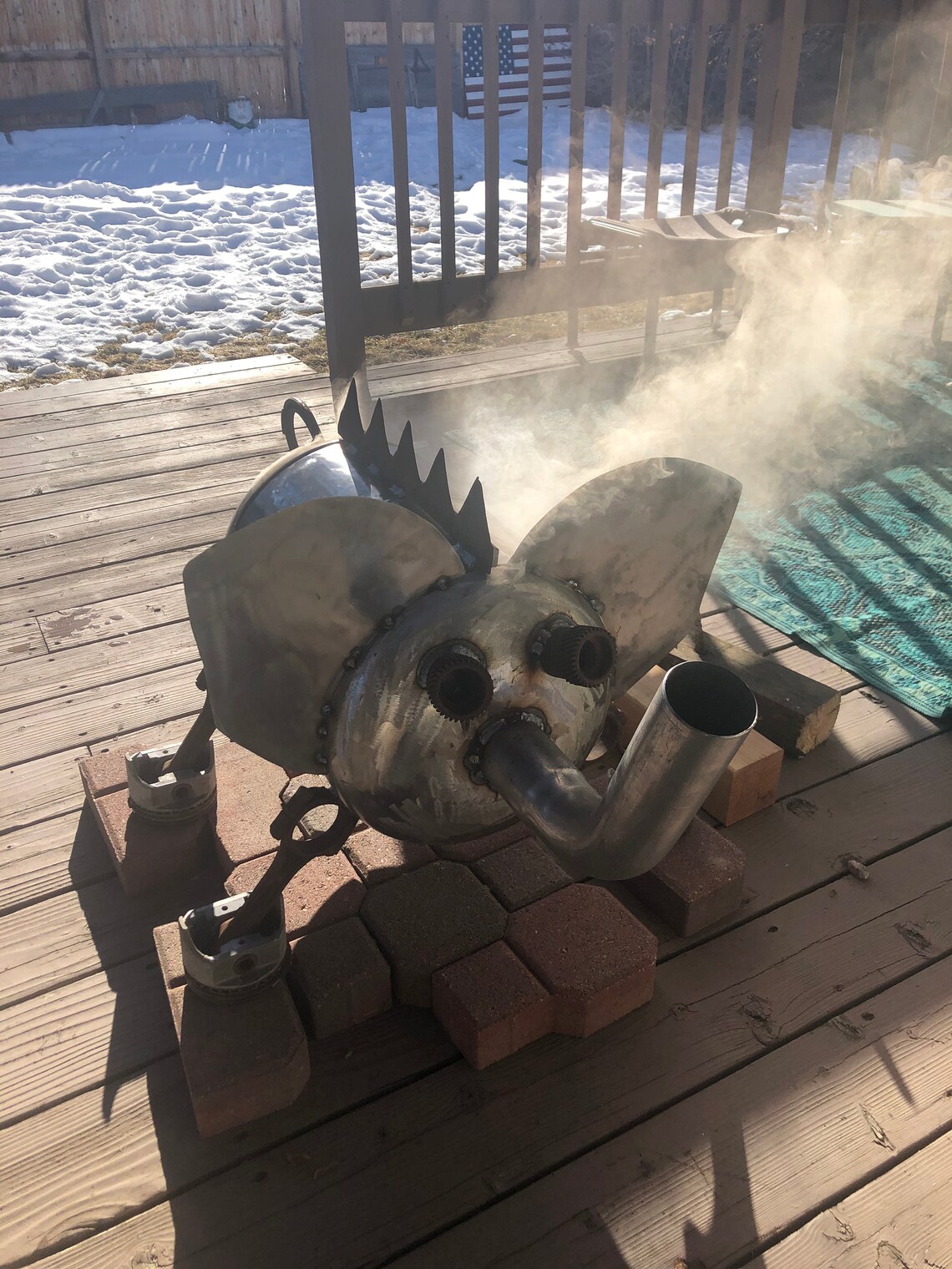 Fire-phant! Fire Pit Elephant Complete With Smoking Trunk - Etsy