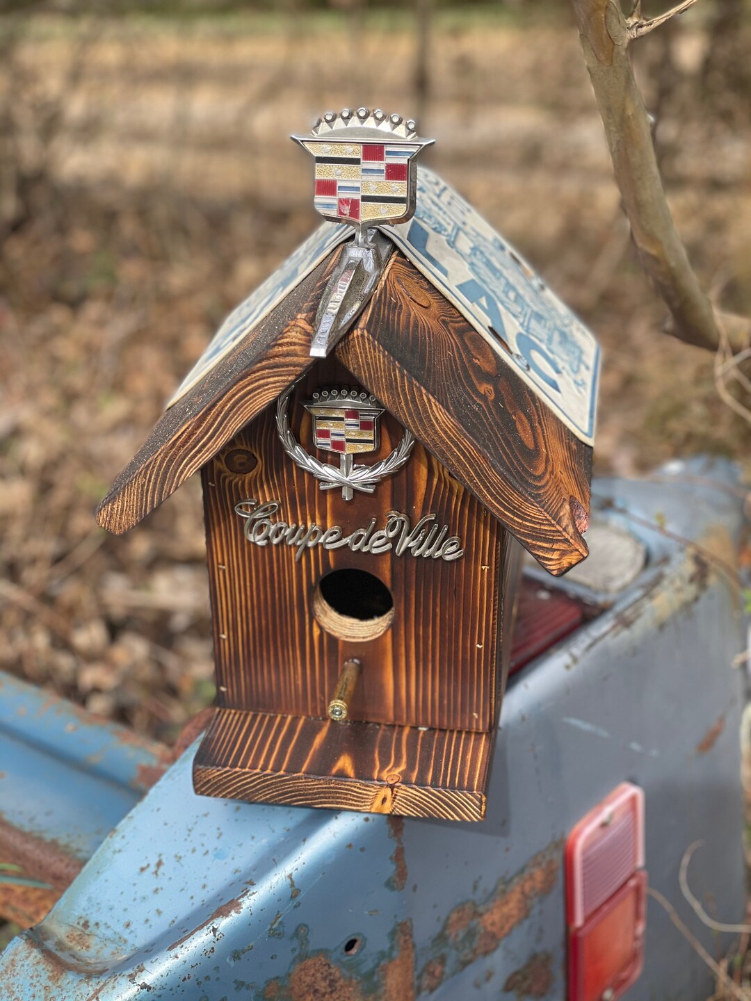 Cadillac or Thunderbird Hot Rod Birdhouse - Etsy