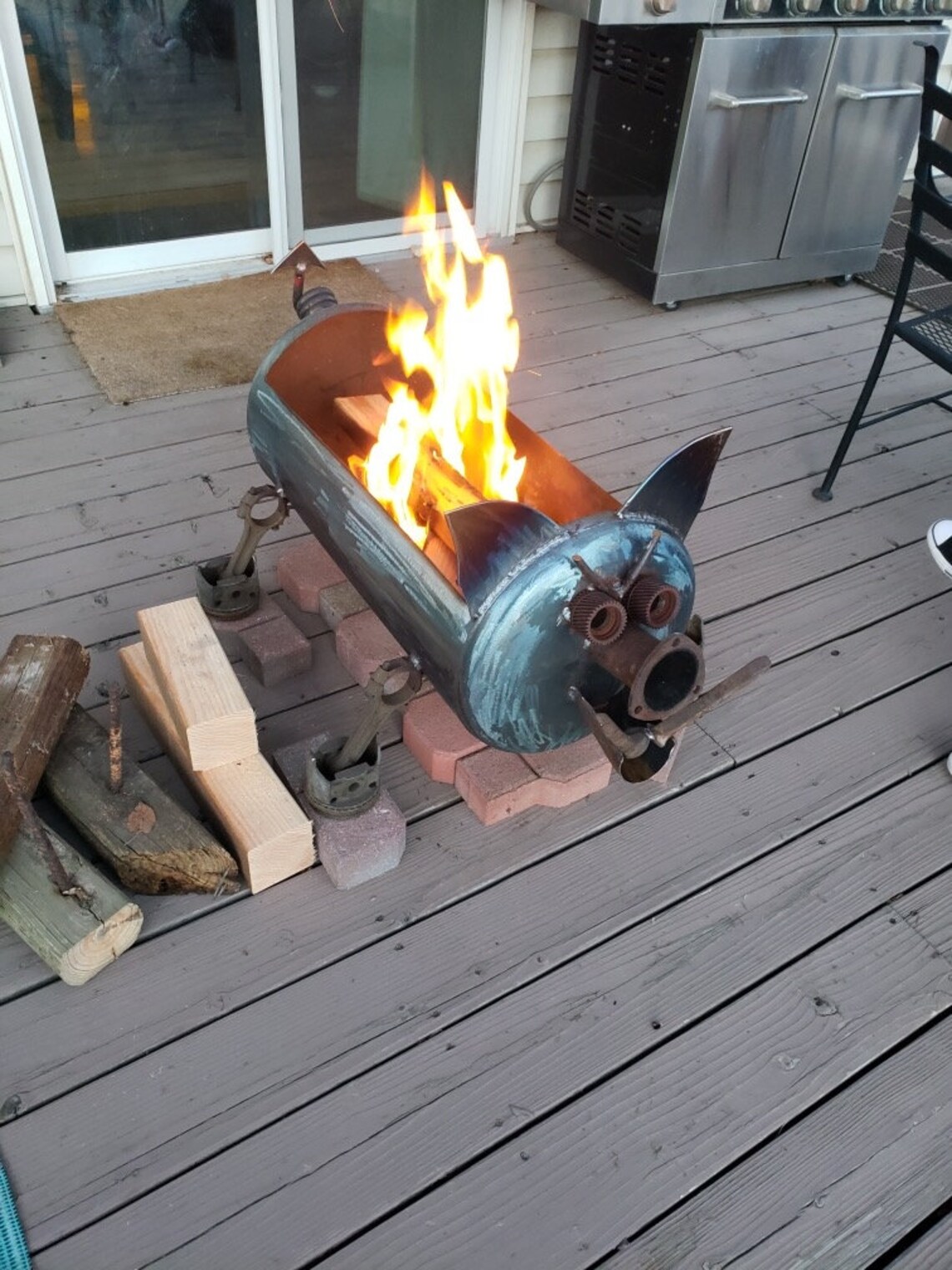 Rustic Fire Pig Fire Pit - Etsy