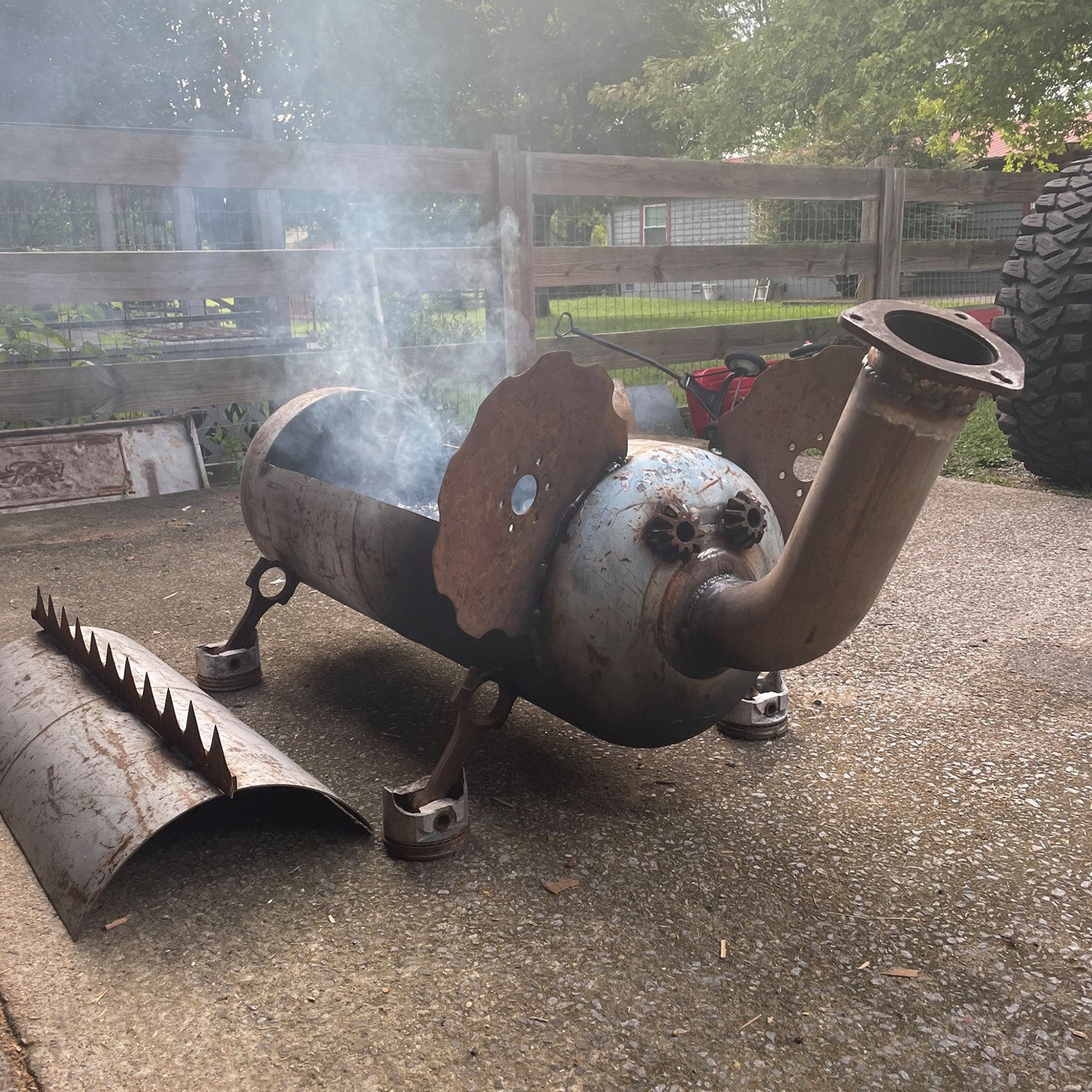 Fire-phant! Fire Pit Elephant Complete With Smoking Trunk - Etsy