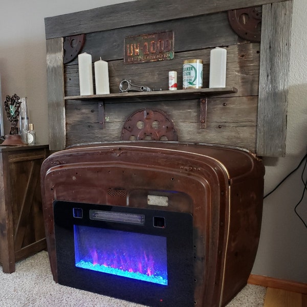 Vintage Electric Fireplace - Etsy