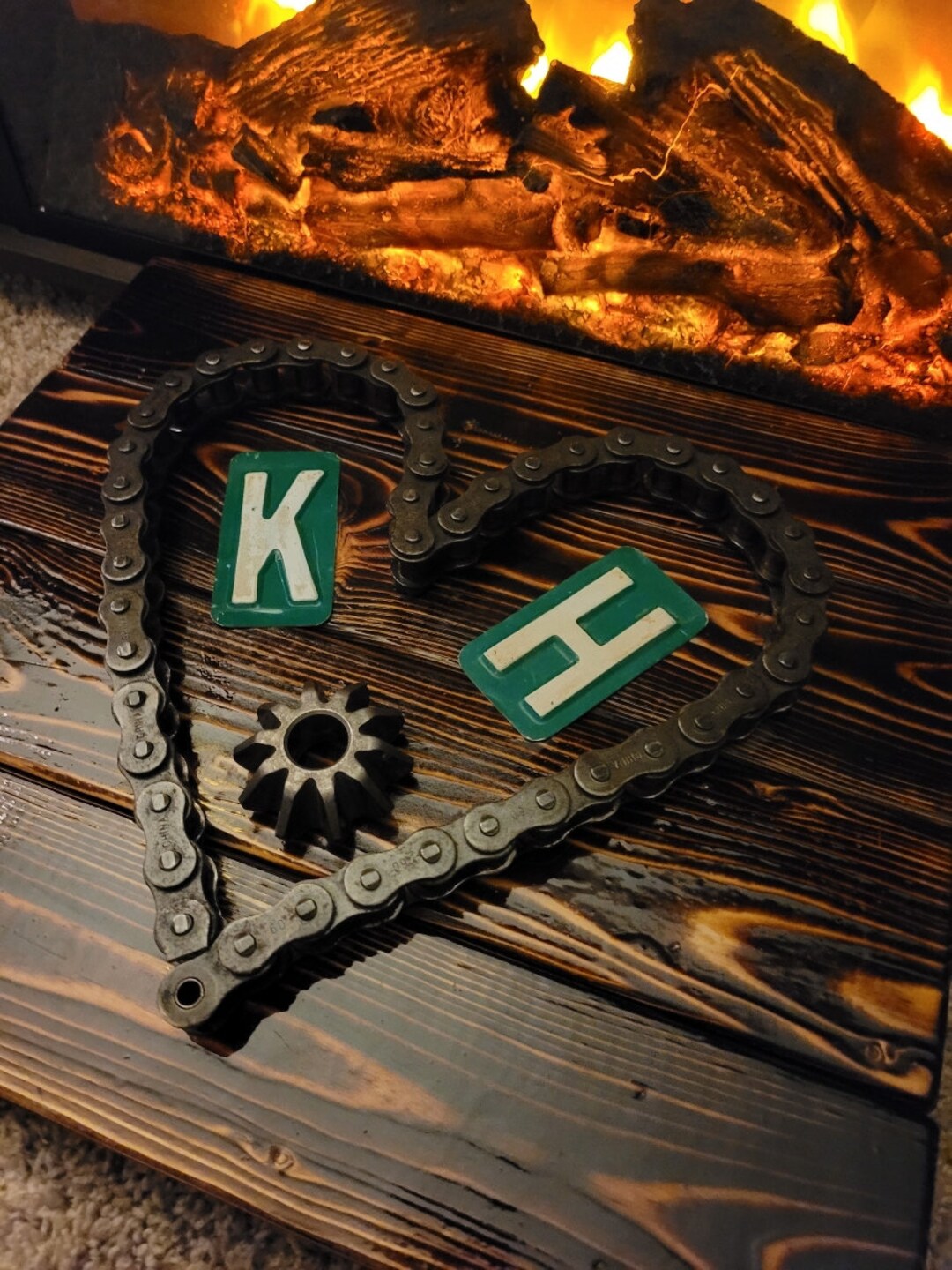 Heavy Metal Standing and Wood Frame Customized Hearts - Etsy