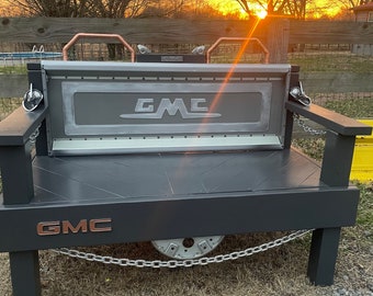 Vintage Custom Wooden Chevrolet Tailgate Bench - Etsy