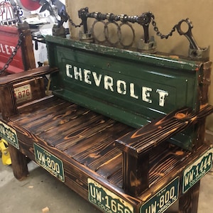 Green 55 Chevy Tailgate Bench - Etsy